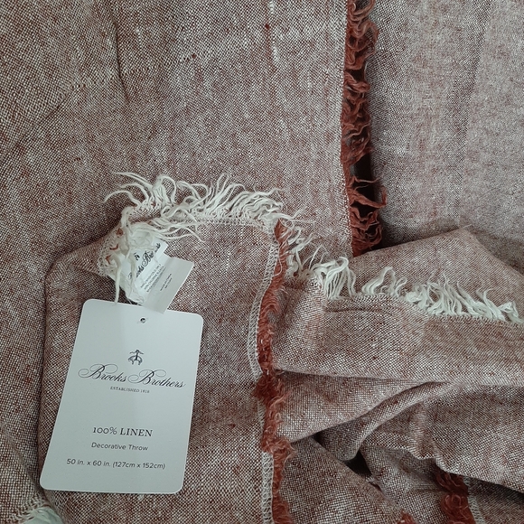 Brooks Brothers | Bedding | Brooks Brothers 0 Linen Fringe Edge ...